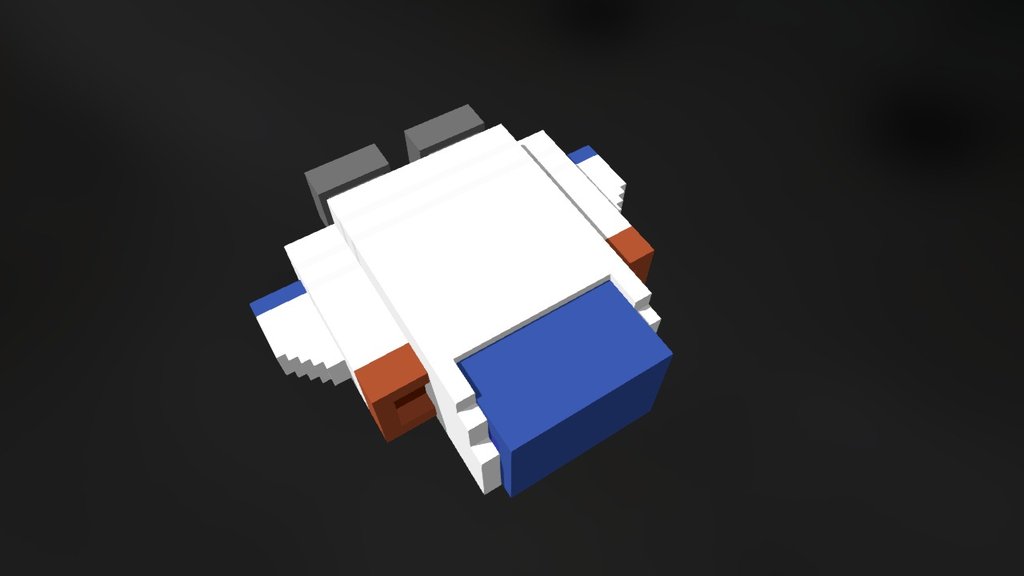 Small voxel spaceship - Download Free 3D model by daviddickball ...