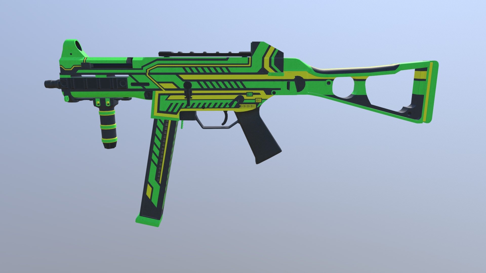 Ump-45 Racer V2 - 3D model by pawlow [019f57e] - Sketchfab