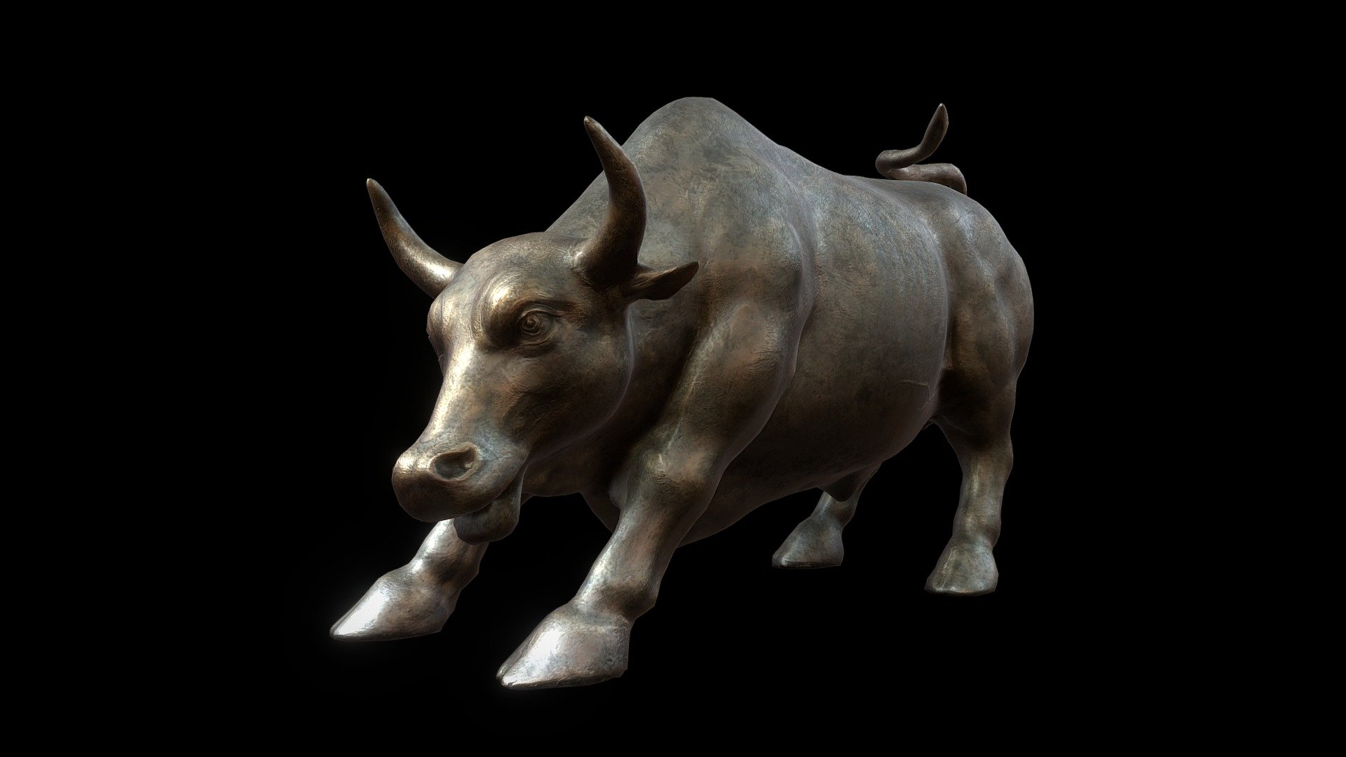 Shares_Market_Bull - 3D model by shaktivrat [01a3a63] - Sketchfab