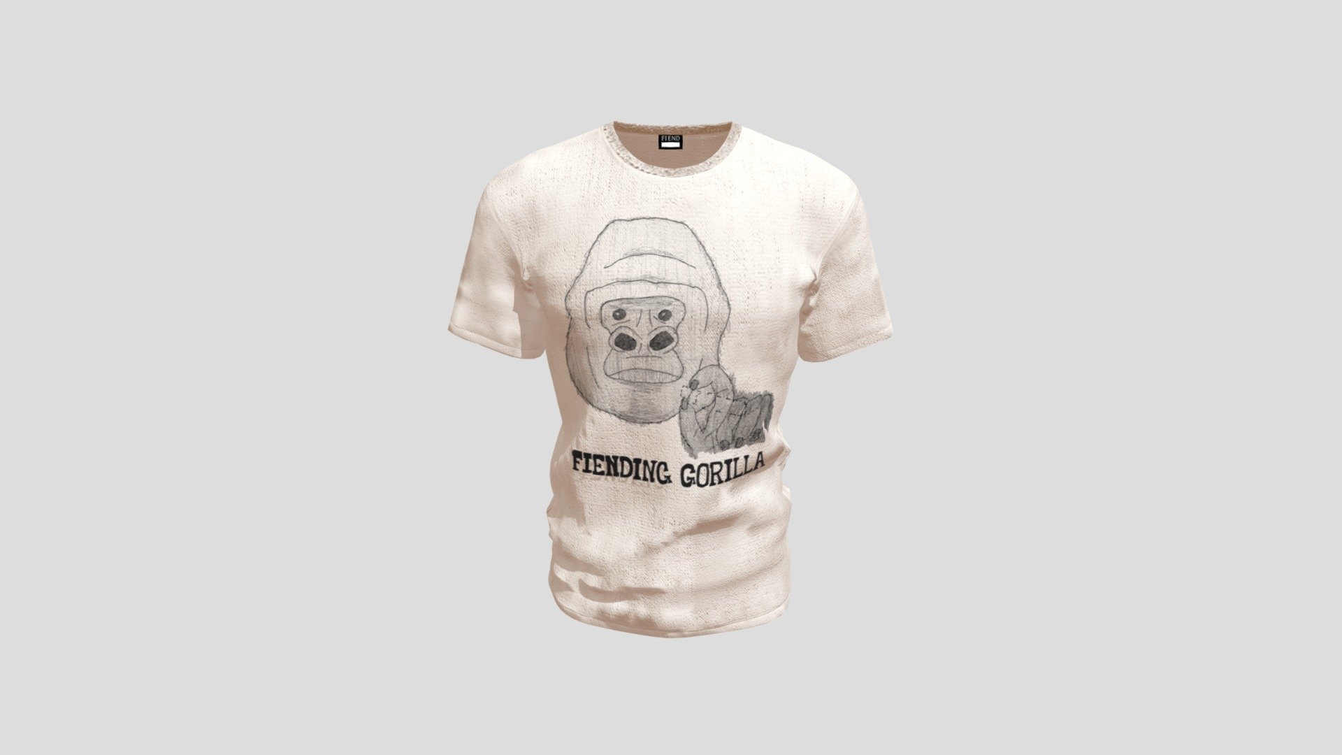 FIEND Wave 3 Cream Shirt - Download Free 3D model by snxn [01a3aa7 ...