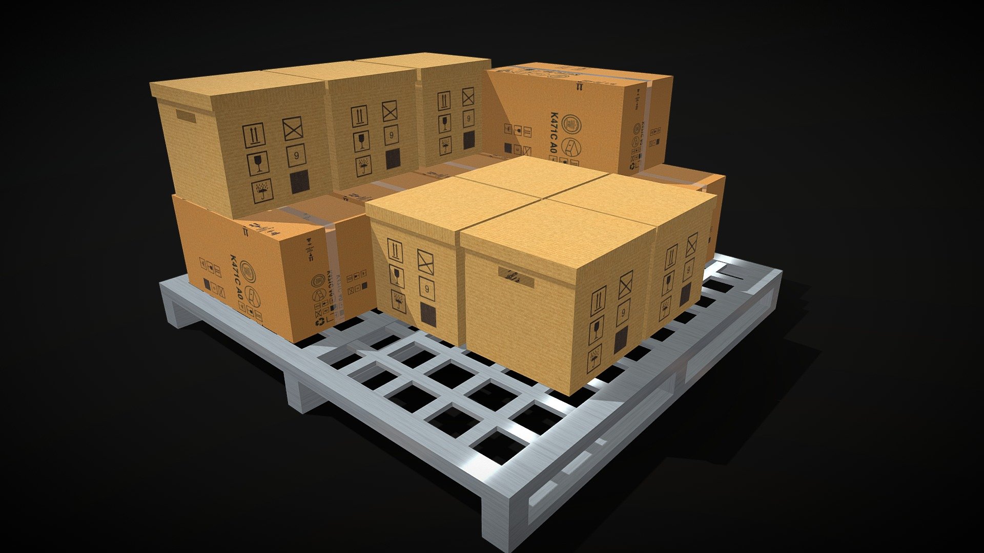 carton box - Download Free 3D model by Hugo Armando Villadiego A ...