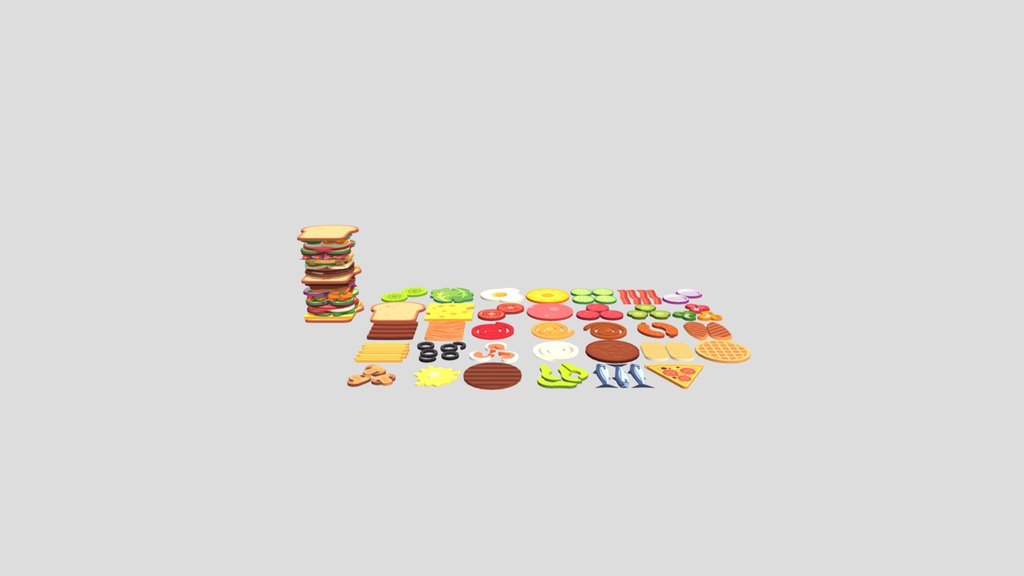 FOOD - A 3D model collection by acidnoodlehouse - Sketchfab