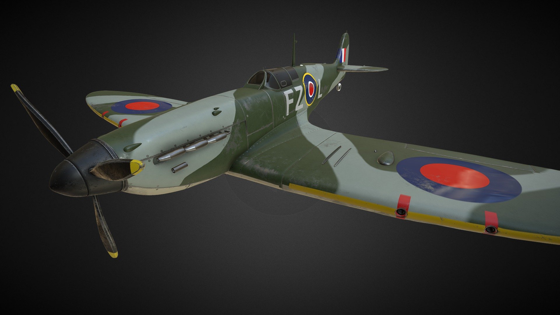 Spit Fire MKII - Buy Royalty Free 3D model by naranjorojo [01aacf2 ...