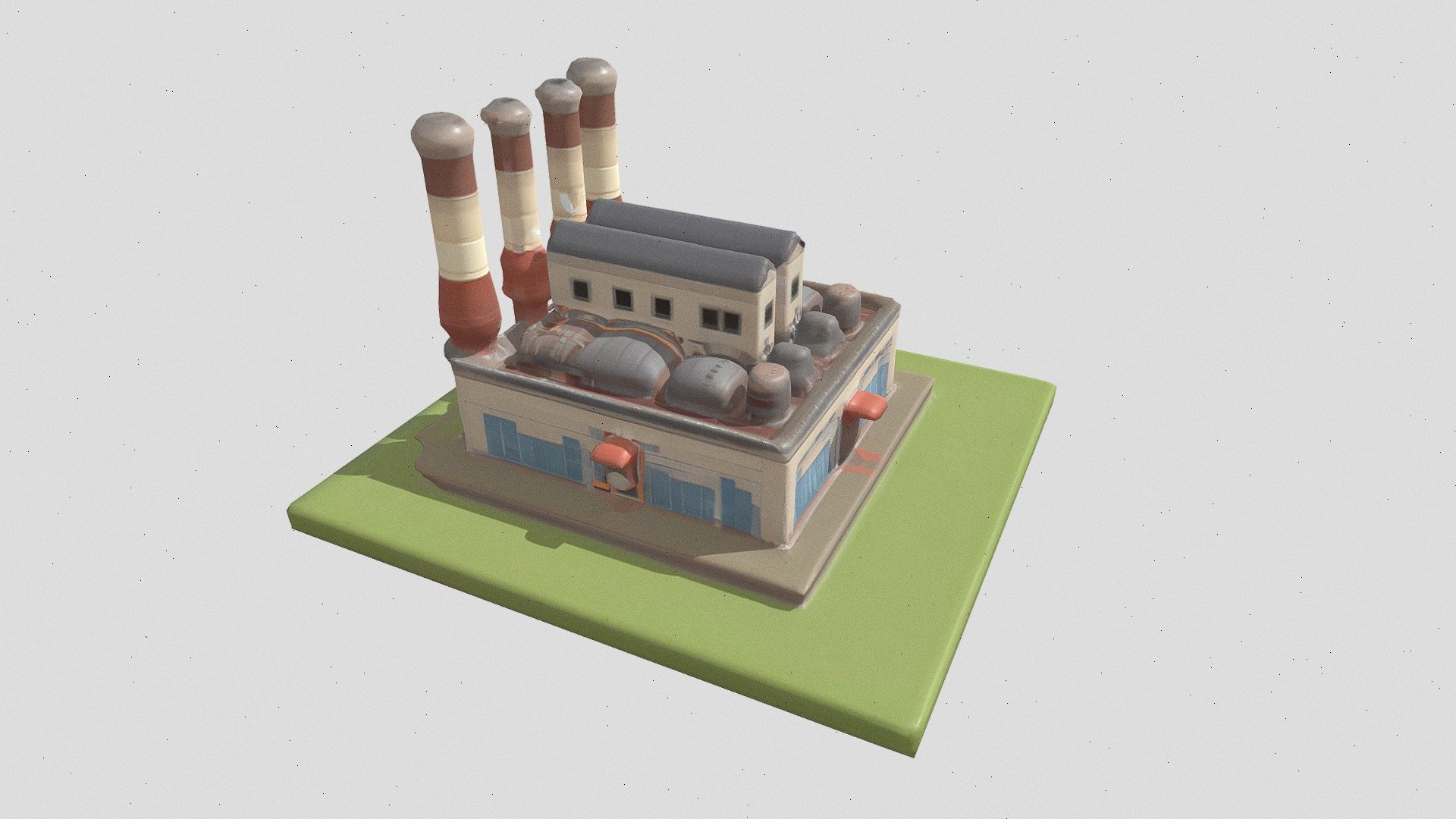 Isometric Factory Building - Download Free 3D model by Emm (@edemaistre ...