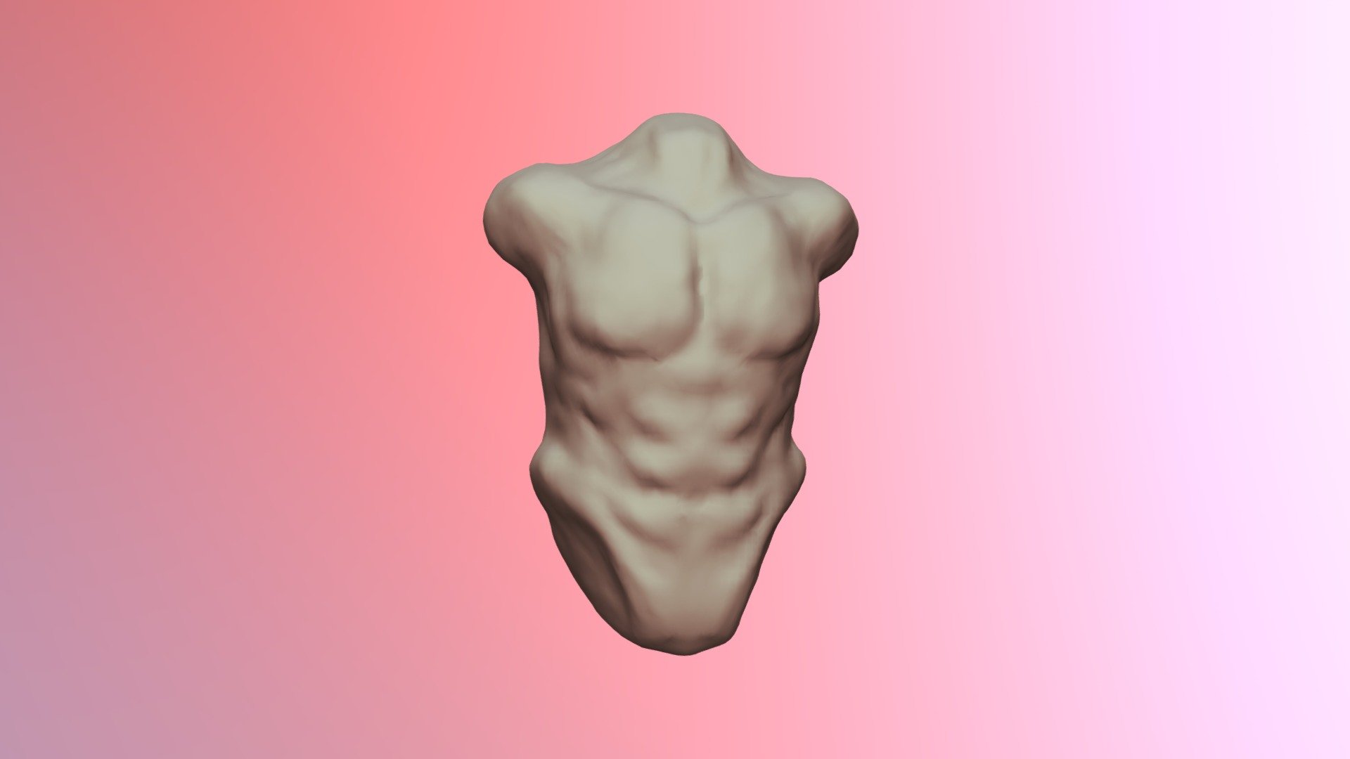 15 min study - Male Torso 2 - 3D model by Frankie (@FWFrankie) [01b1c27 ...
