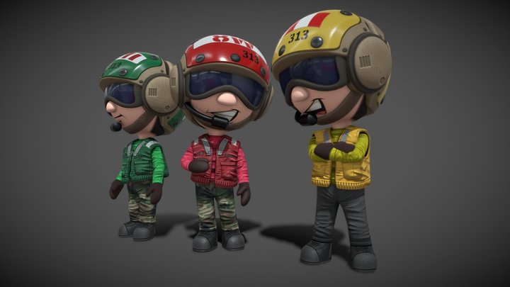 Crew-member 3D models - Sketchfab