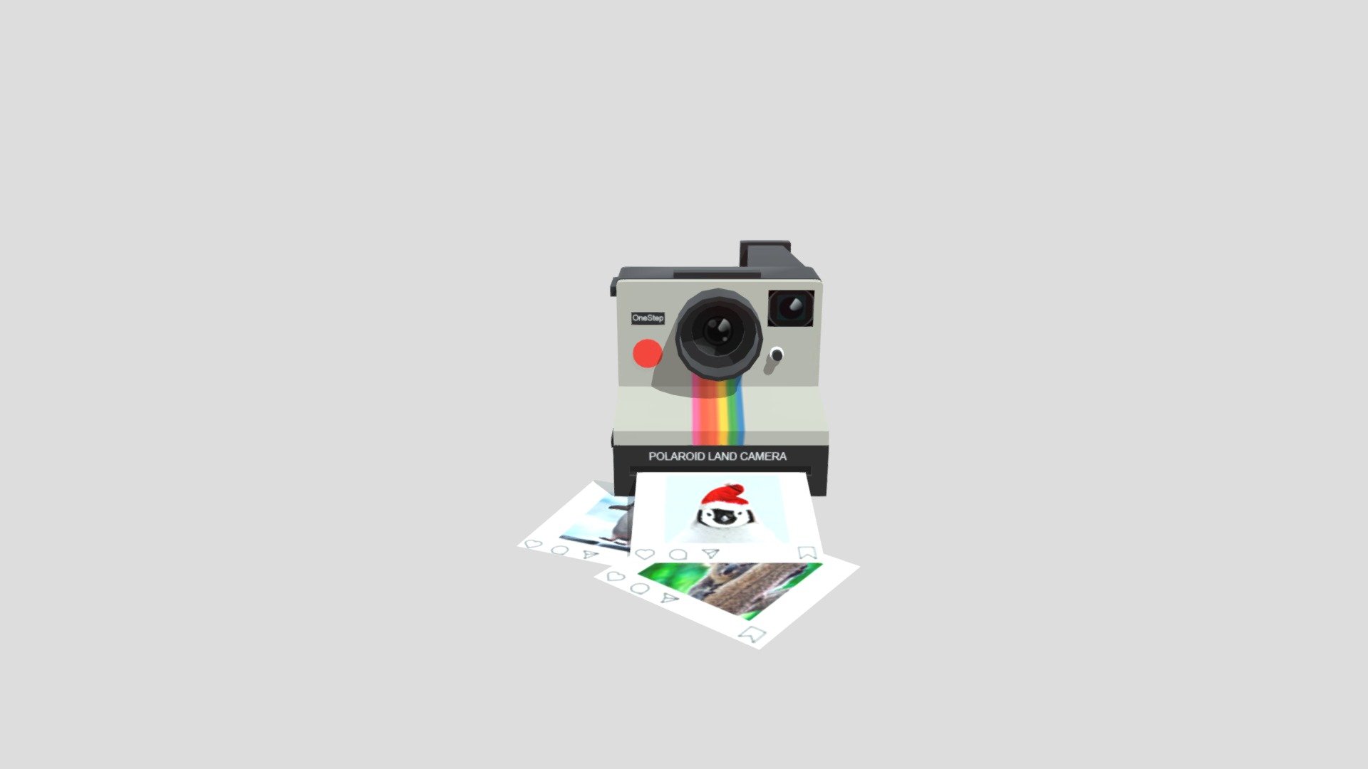 Low Poly Polaroid Camera - Download Free 3D model by Loguiito [01b247c ...