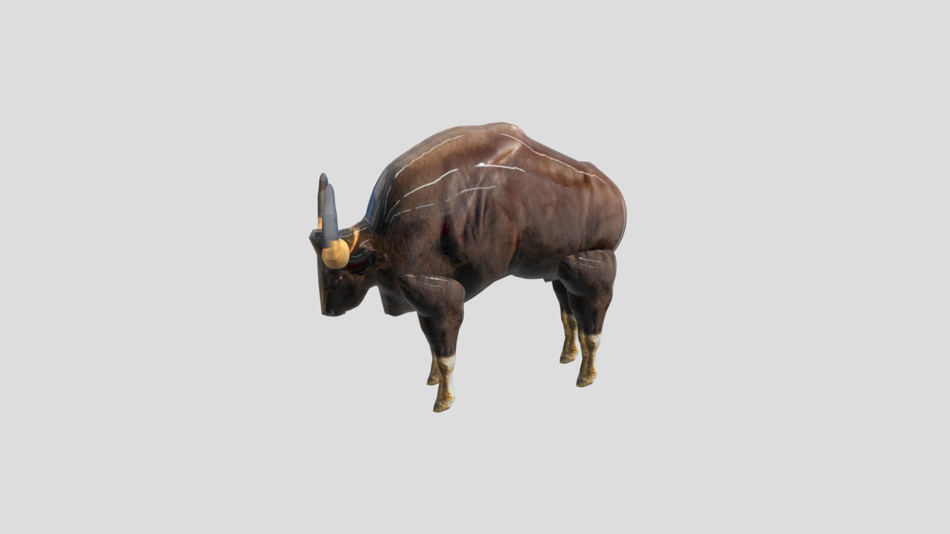 Gaur - Download Free 3D model by Zazuyoshi [01b3ebd] - Sketchfab