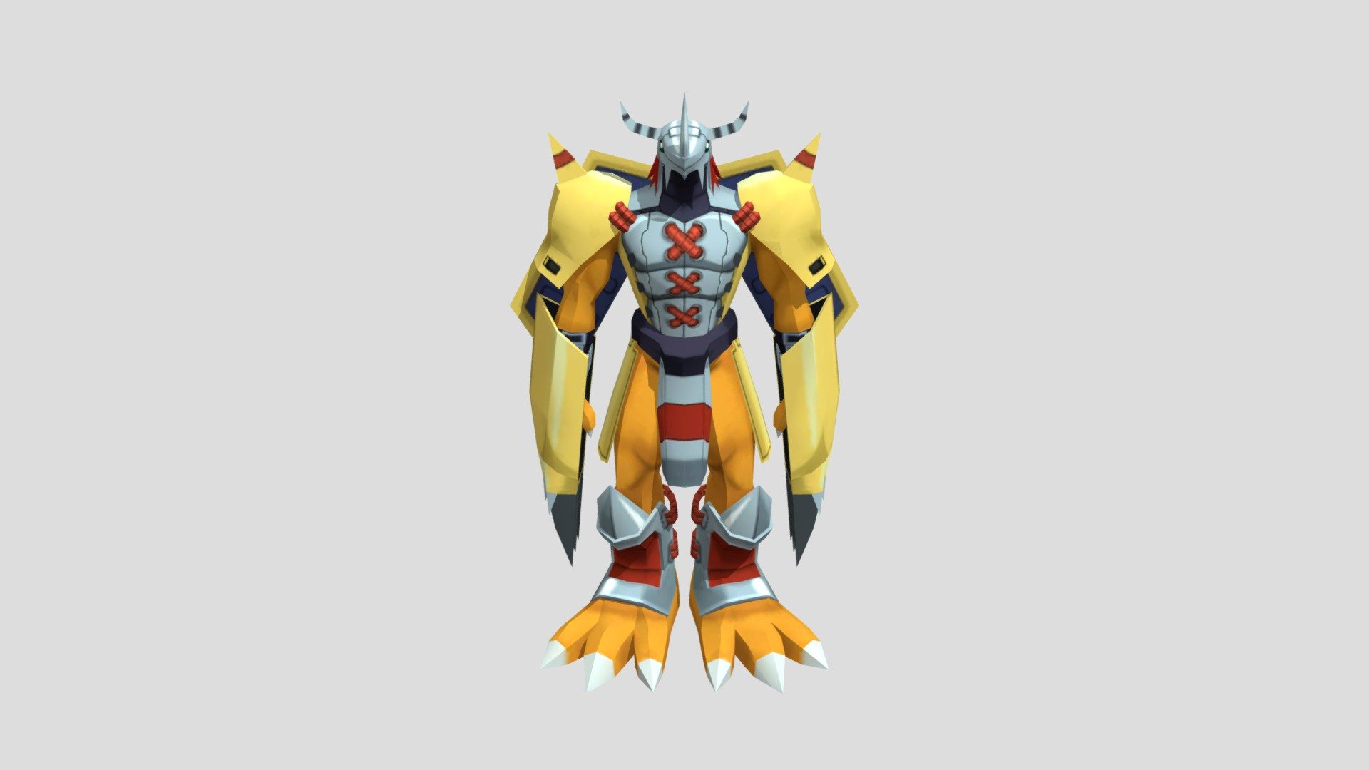 WarGreymon - Download Free 3D model by iamtehkodo [01b6ab6] - Sketchfab