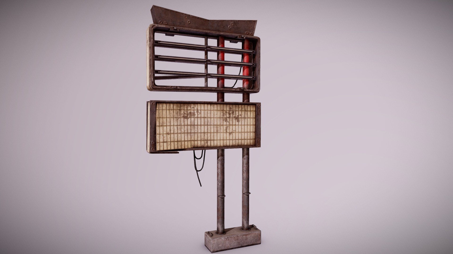 PAS - Post Apocalyptic Abandoned Sign 16 - Buy Royalty Free 3D model by ...
