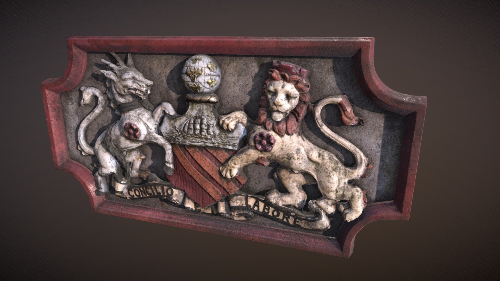Concilio et Labore - Coat of Arms of Manchester - 3D model by Cara ...
