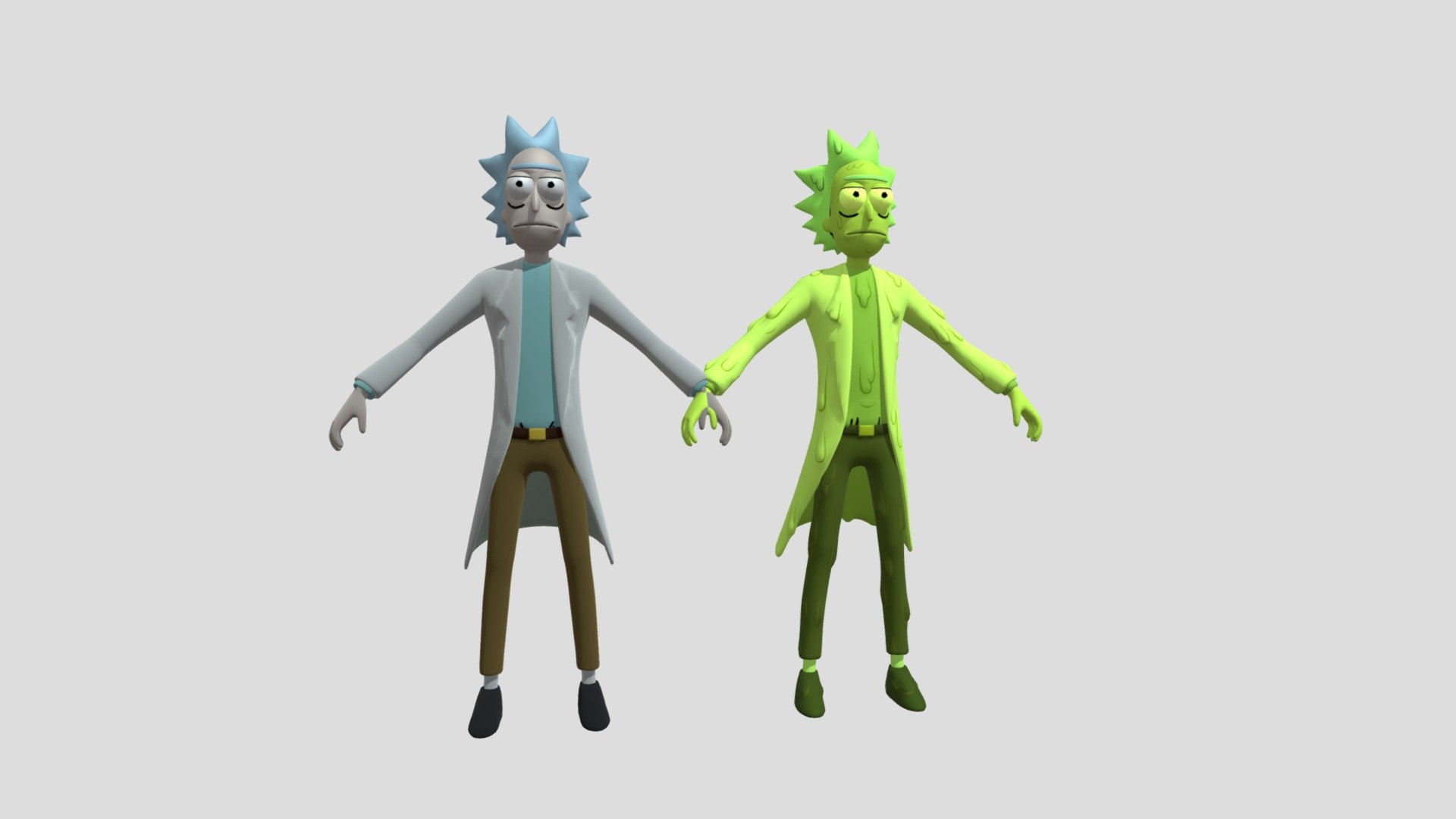 Rick Sanchez 2 styles - Download Free 3D model by rocklee.ff (@rocklee ...