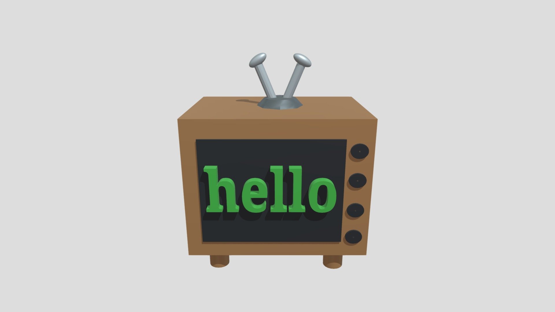 Hello Tv - Download Free 3D model by whats_3d [01ba05d] - Sketchfab