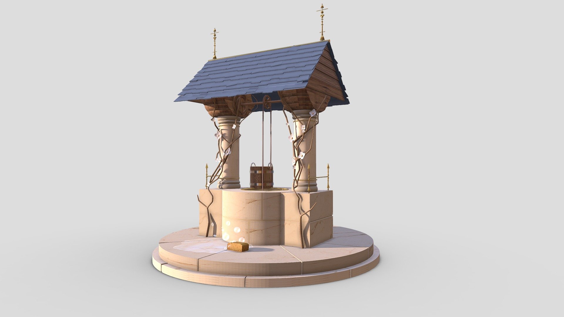 Disney's Snow White Wishing Well - 3D model by Andres C. (@andres.c3D ...