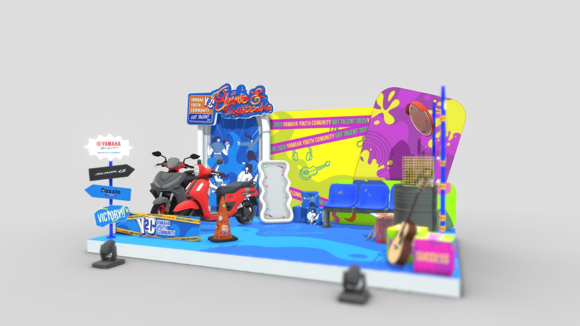 Y2C Bigbang Booth JKT by SSPACE - 3D model by Rizki Widhi L. - SSPACE ...