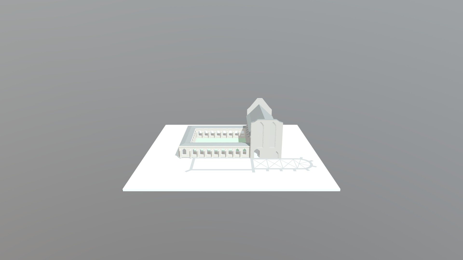 German Monastery / Franziskanerkloster Gransee - 3D model by ...