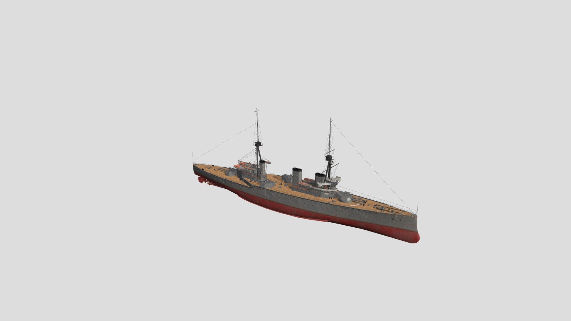 Invincible class battlecruiser - 3D model by Efril [01c2cbd] - Sketchfab
