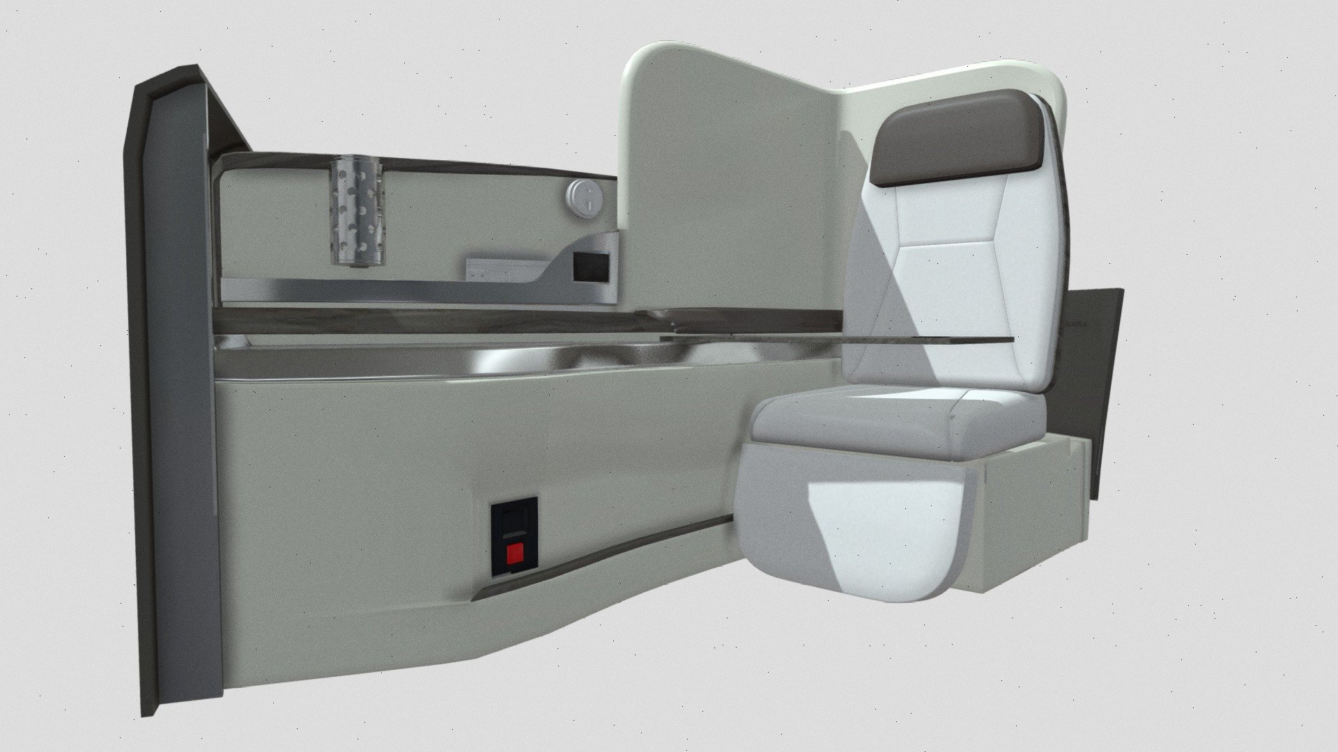 Airplane seat - 3D model by Korneeva_Sofia [01c4807] - Sketchfab