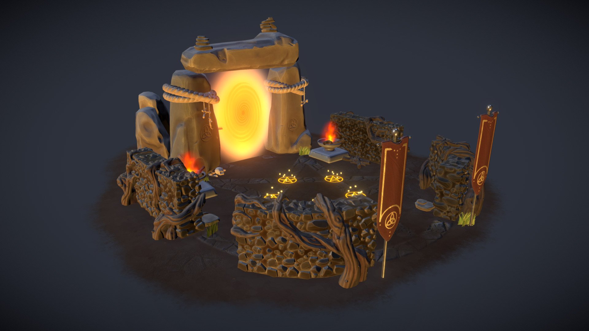 Arena_Side - Download Free 3D model by Mordrenn [01c63ac] - Sketchfab