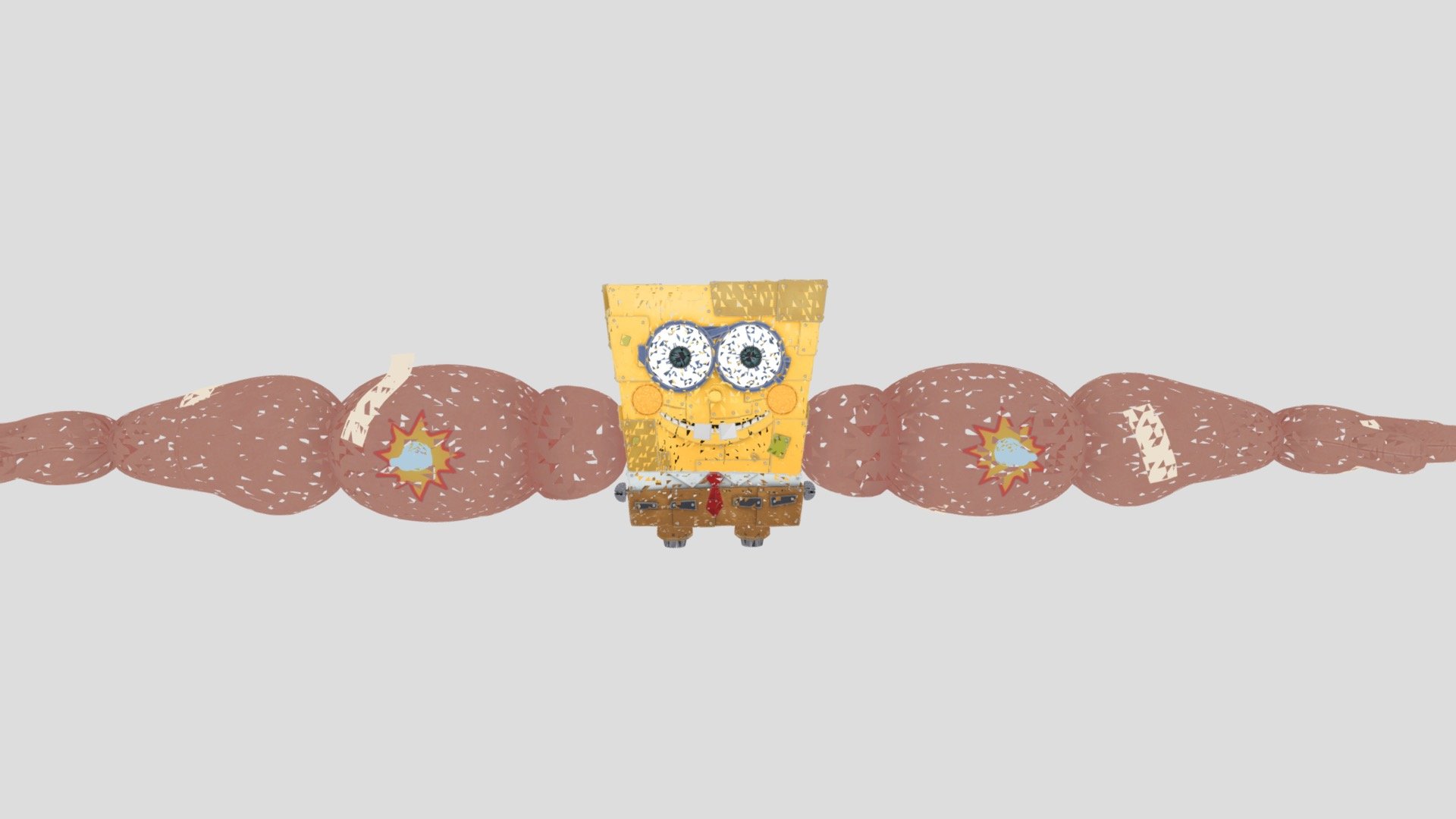 Bfbbr Robo Spongebob StrongArms - Download Free 3D model by Sajin ...