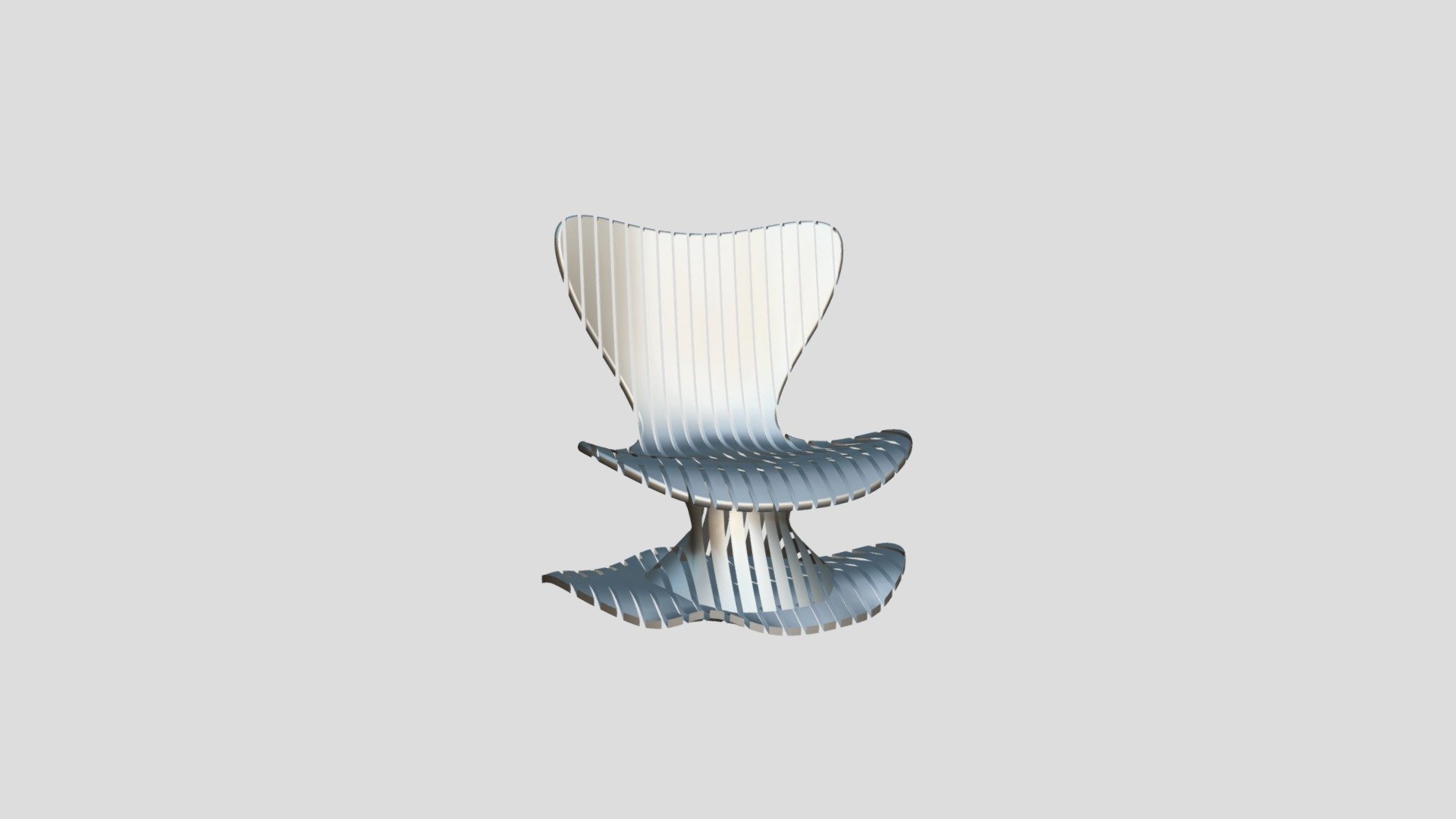 fountain parametric chair - 3D model by cindy21603111 [01c937b] - Sketchfab