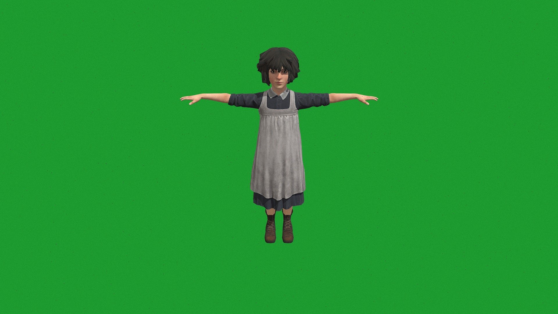 poor girl Standing Torch idle - Download Free 3D model by Anam Gul ...