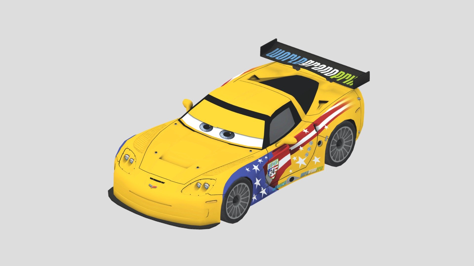 Wii Cars 2 TVG - Jeff Gorvette - Download Free 3D model by SMF Features ...
