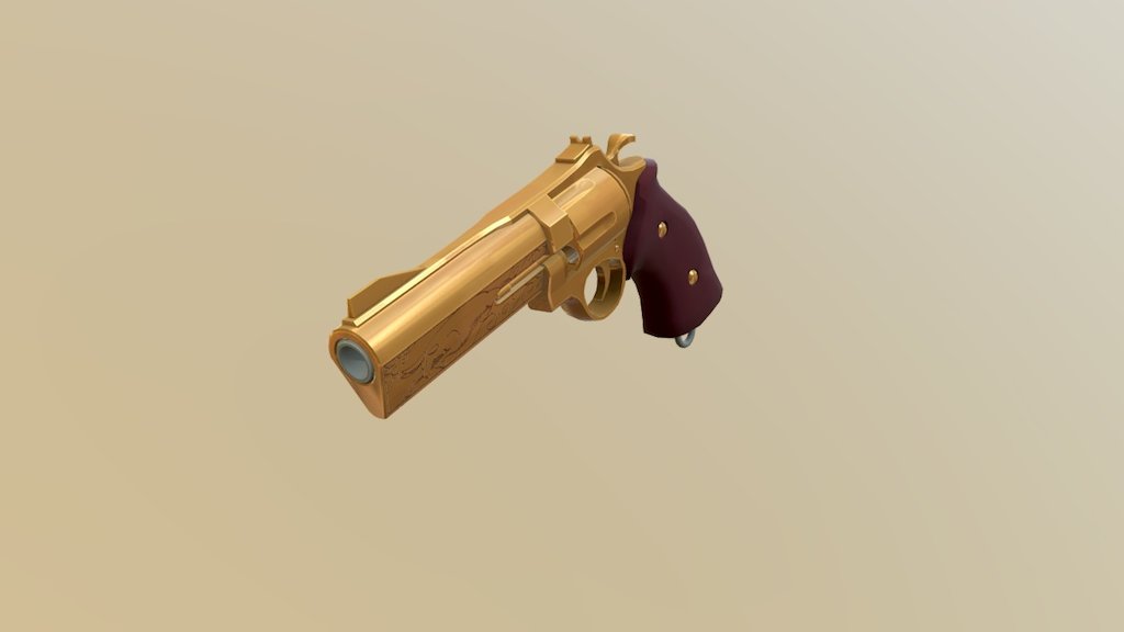 GOLDREVOLVER - 3D model by colteh [01cecc4] - Sketchfab