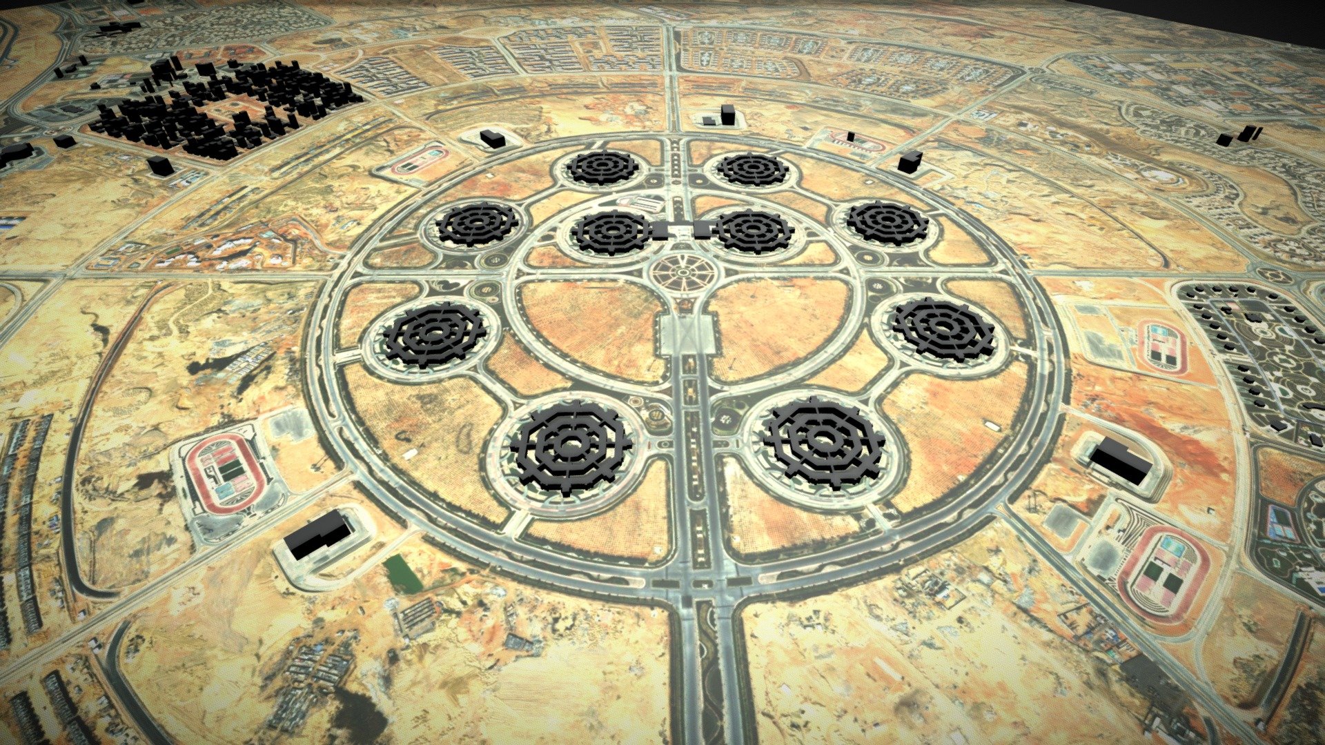 New Cairo Egypt - The Octagon - Buy Royalty Free 3D model by ...