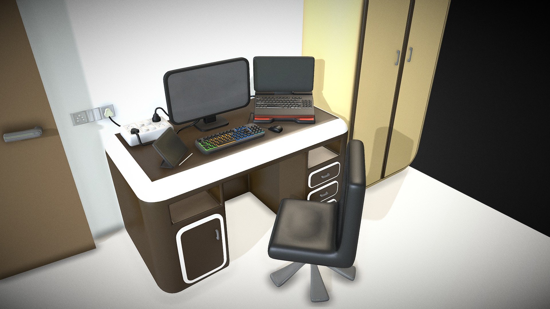 My setup - 3D model by Shadow57e3 (@saiyedmohd5733) [01d18bd] - Sketchfab
