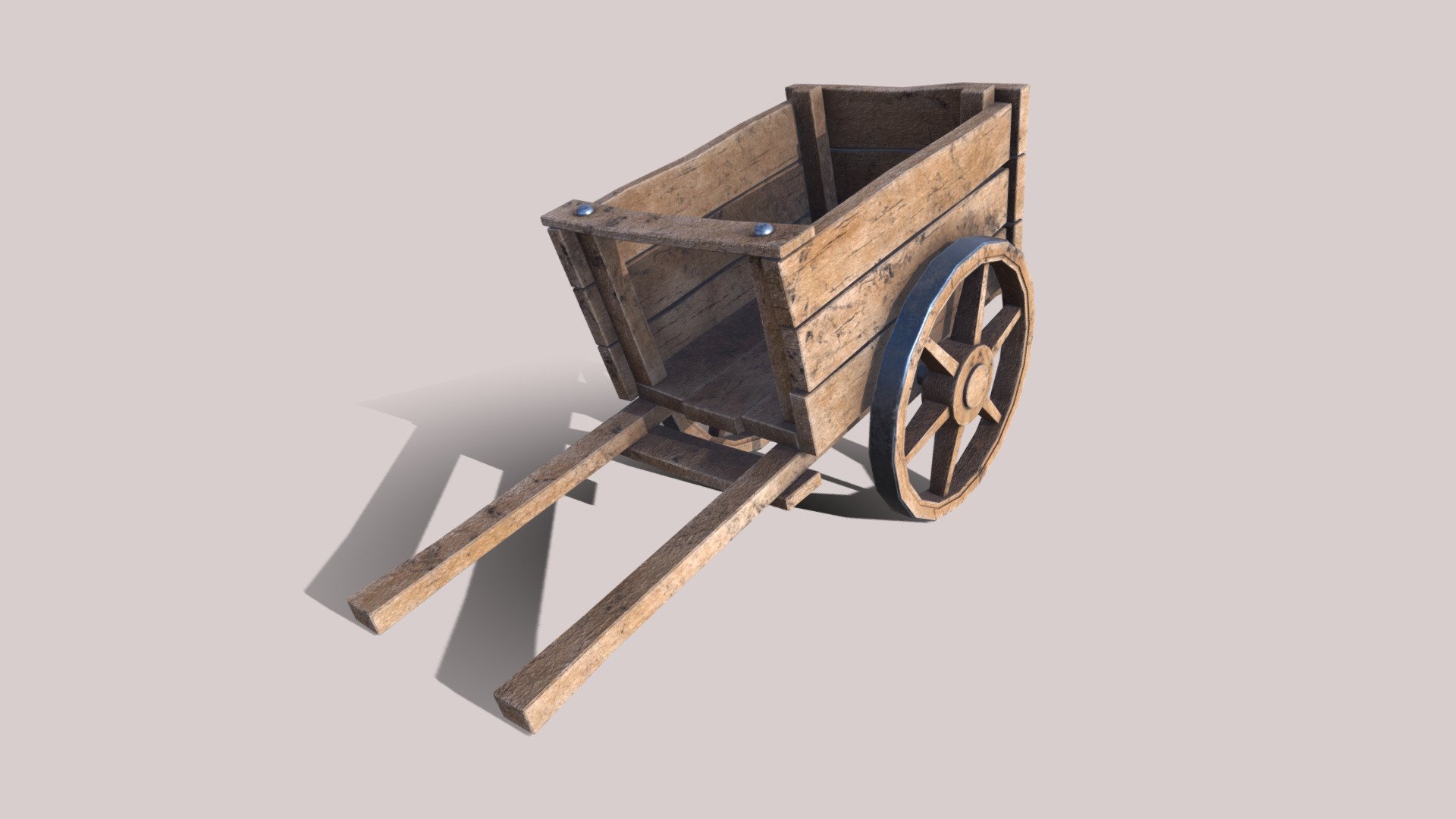 Low-poly Stylized Cartoony Cart - 3D model by Art-Teeves [01d2015 ...