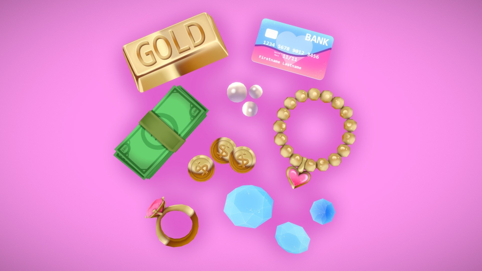 Money Props! - 3D model by Sparkywor [01d3587] - Sketchfab