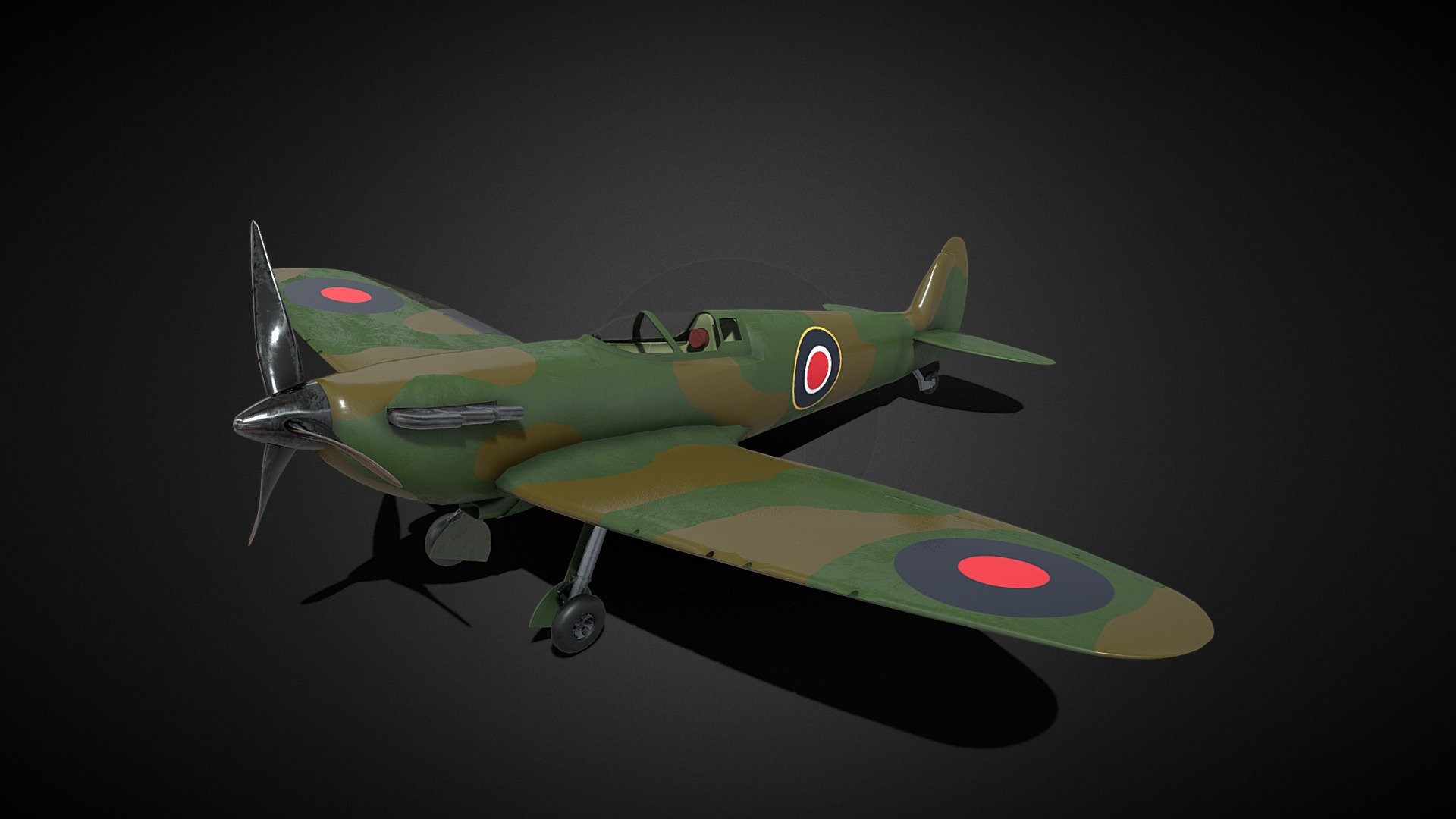Supermarine Spitfire - 3D model by tobycrome [01d3dff] - Sketchfab