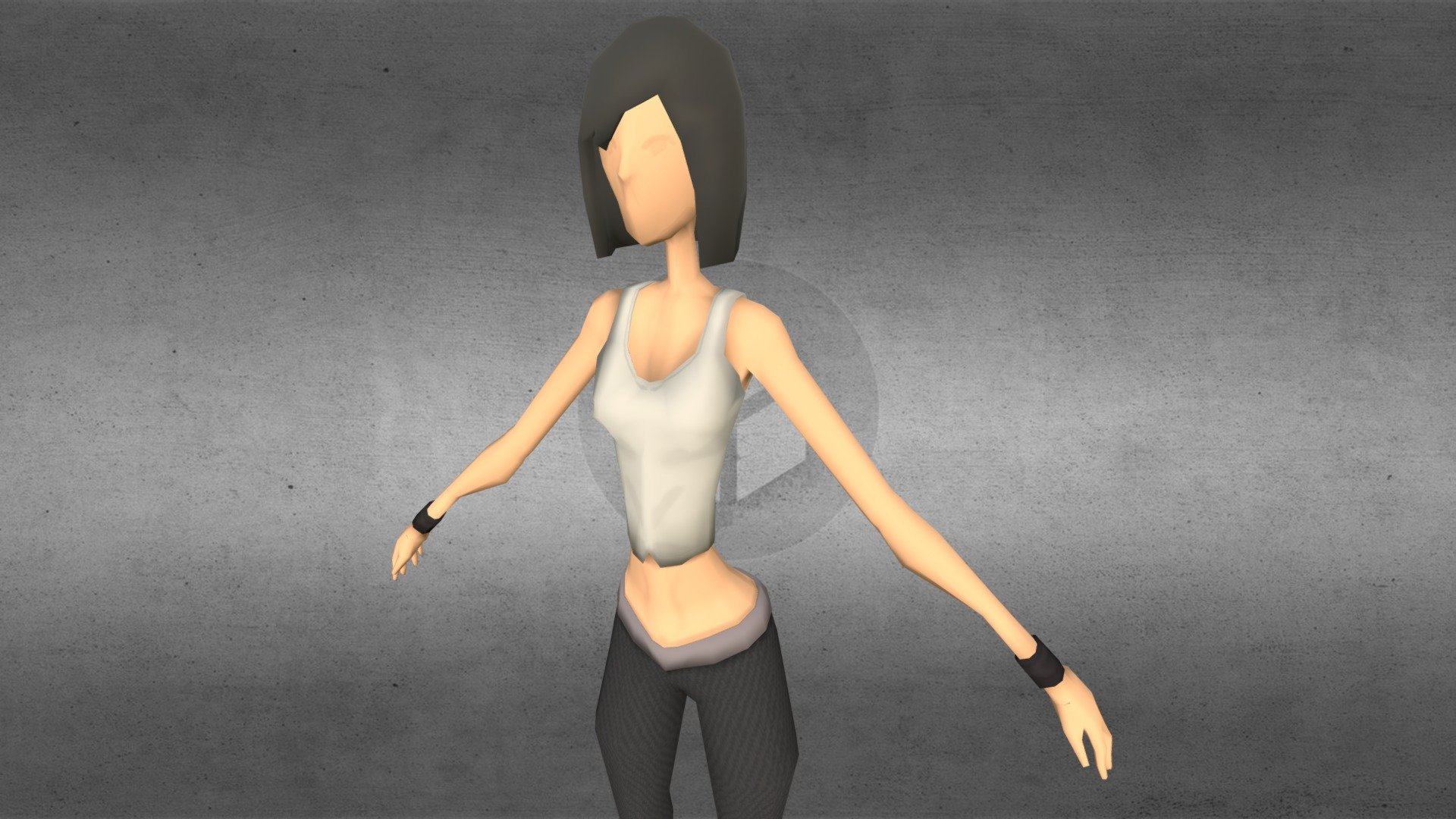 Low Poly Girl - Download Free 3D model by kakarotto [01d40f7] - Sketchfab