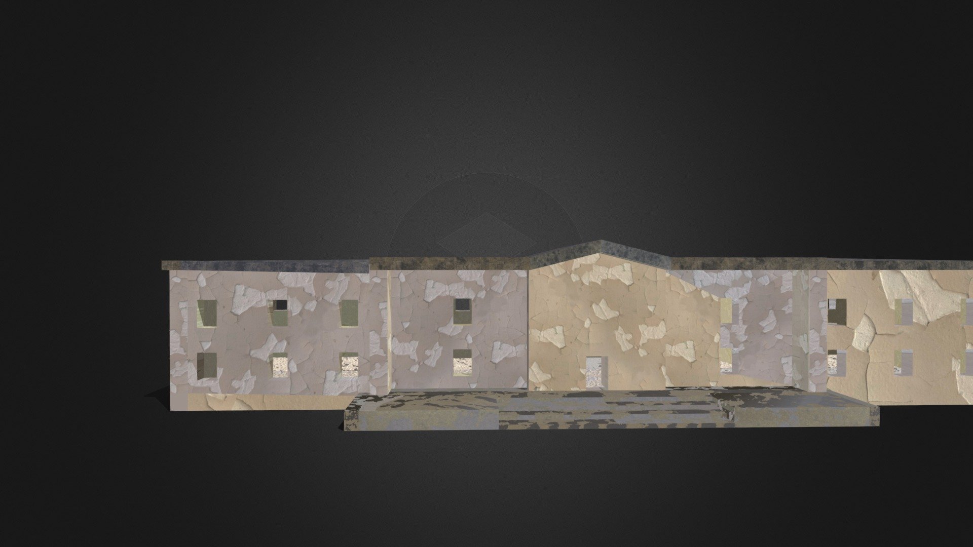 Abandoned, decrepit building - Download Free 3D model by AJW117 ...