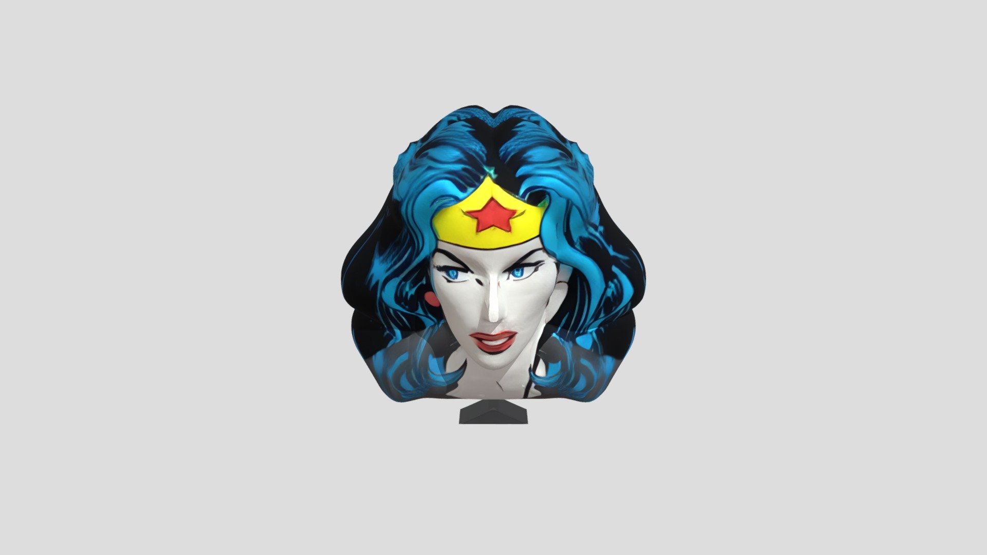 comic-style woman superhero face - Download Free 3D model by Batman_db1 ...