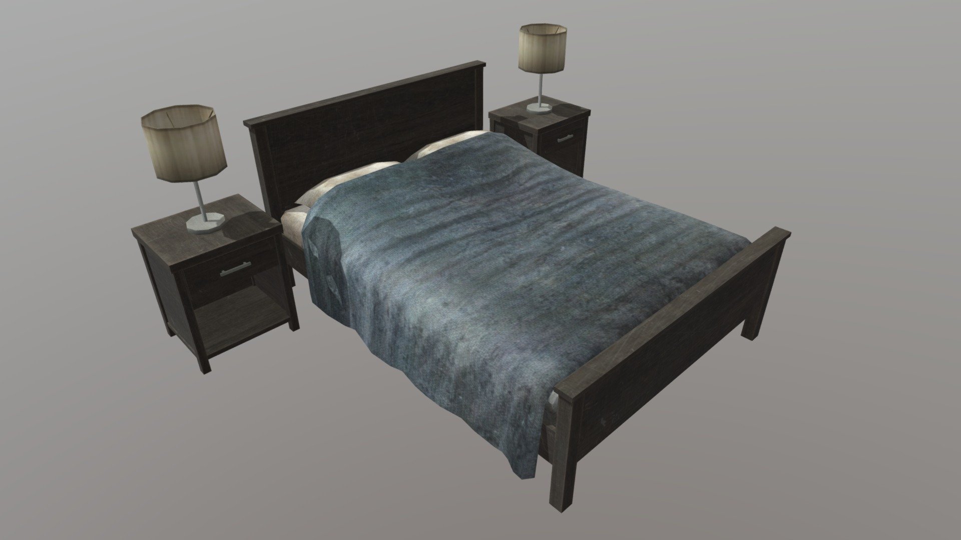Low Poly Bed Set - 3D model by mitchell_read [01d9ecd] - Sketchfab