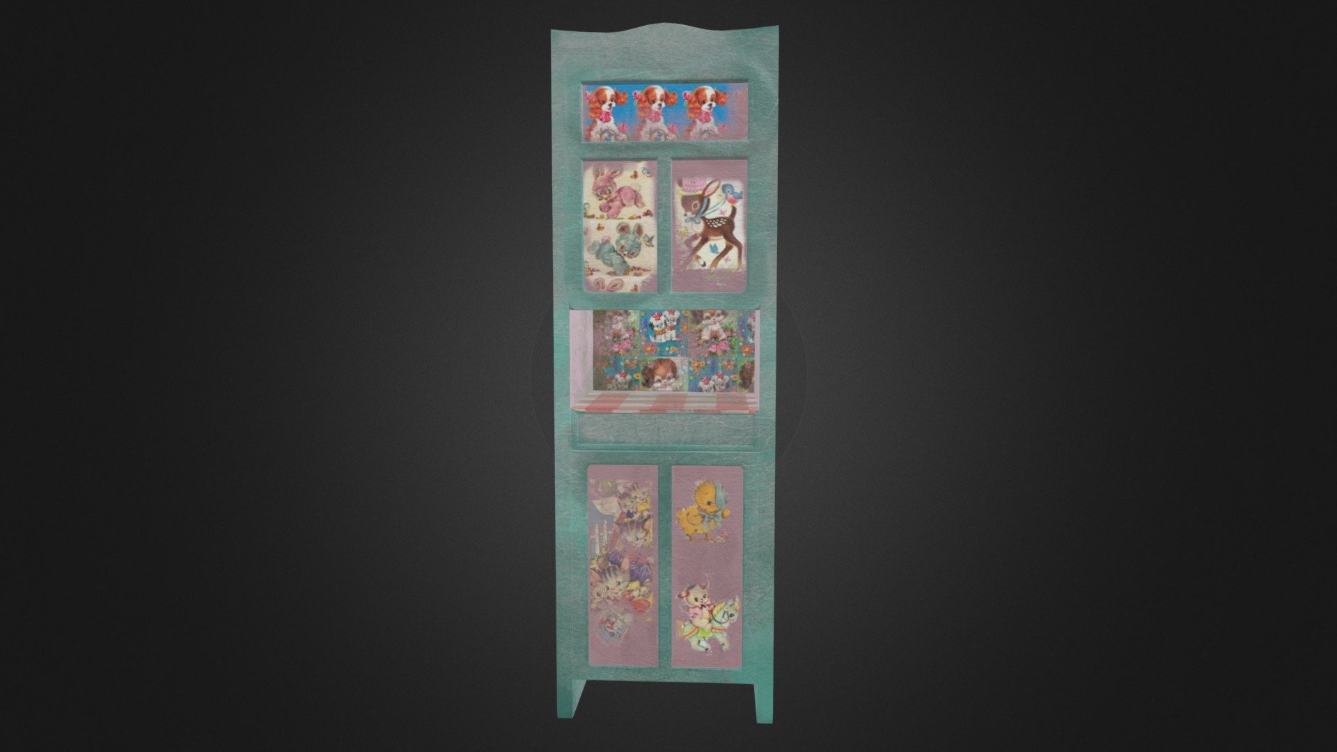 Kitsch Cabinet - 3D model by sabiapril [01dbd2e] - Sketchfab