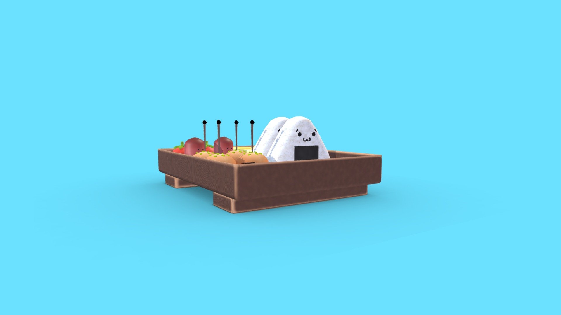 Japanese Bento - 3D model by Planet251 [01dde76] - Sketchfab