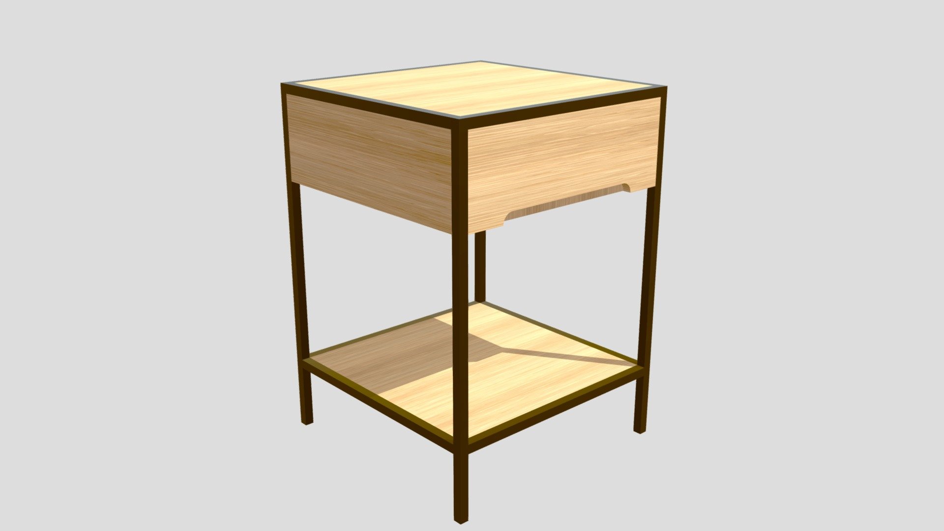 Buró de estilo industrial, mesita de noche - Download Free 3D model by juanluisgob [01de8fb ...
