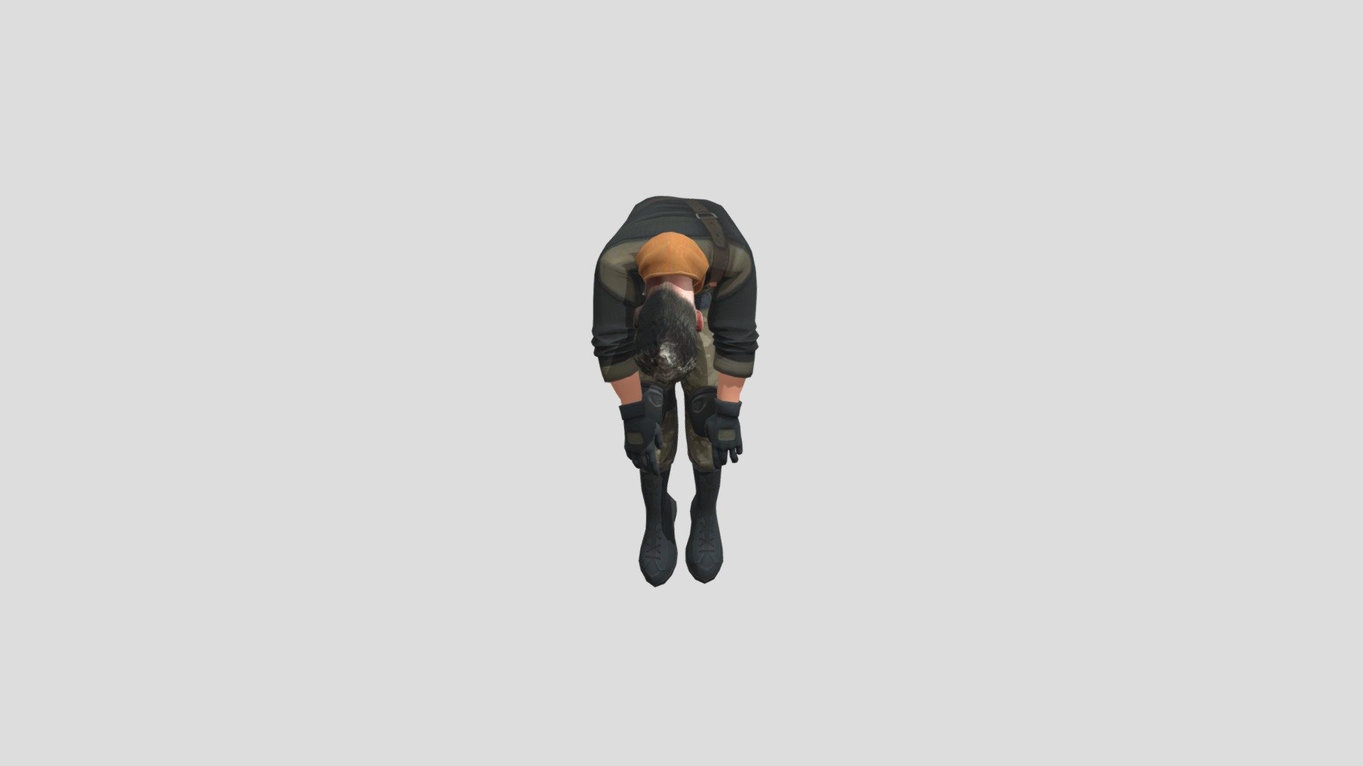 Crash pose Paul Mercenary - Download Free 3D model by ...