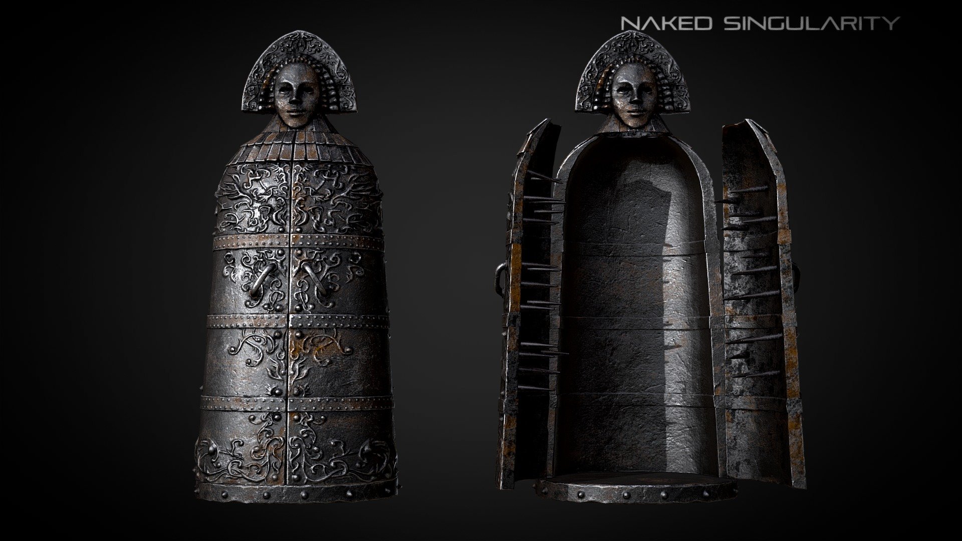 Iron Maiden | Medieval dark fantasy - Buy Royalty Free 3D model by Naked Singularity Studio ...