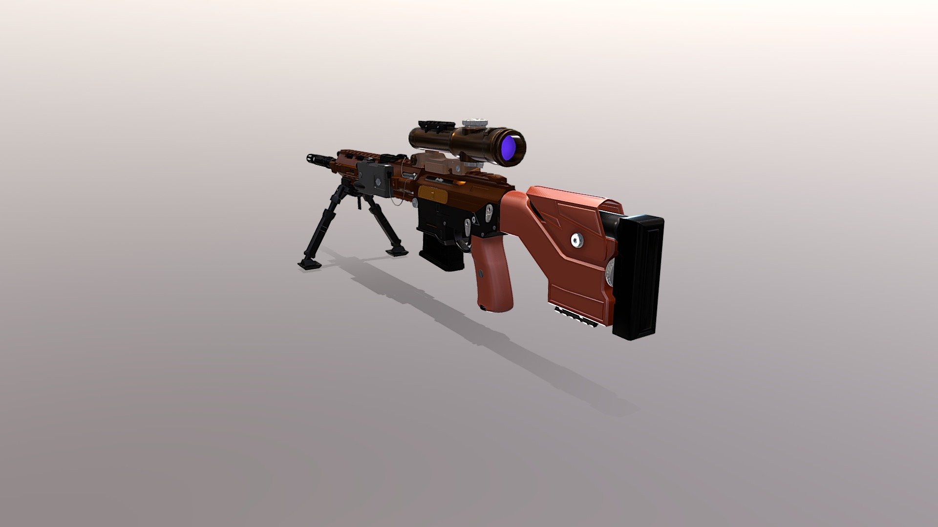 Sniper - 3D model by Maksim.vorobiov [01e896b] - Sketchfab