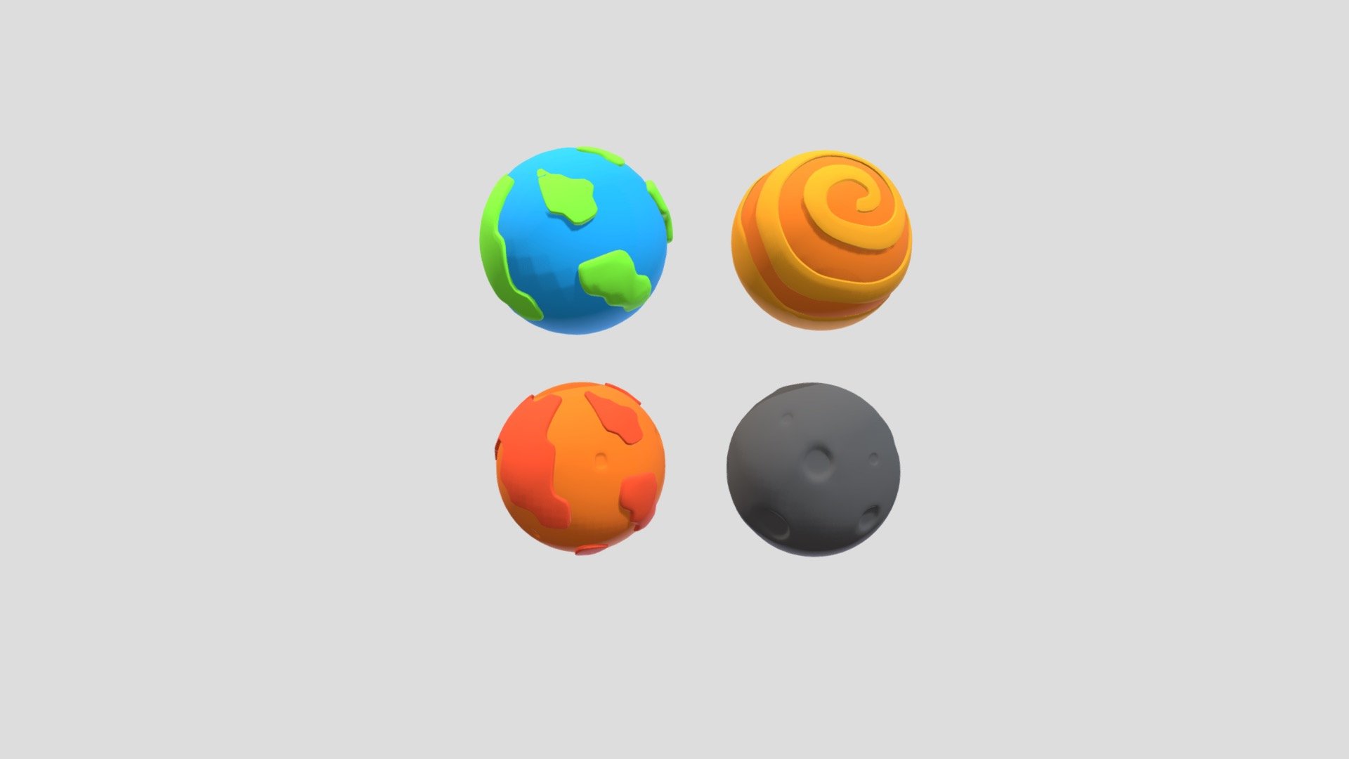 Planets - 3D model by akcayireem [01e8b7d] - Sketchfab