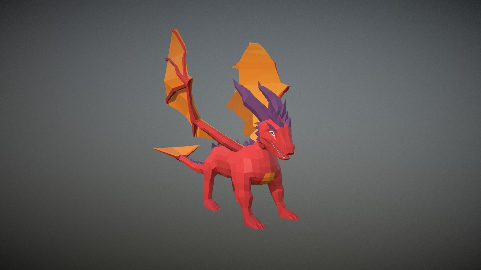 Low Poly Dragon - 3D model by stefan_mitrovic [01e8f3e] - Sketchfab