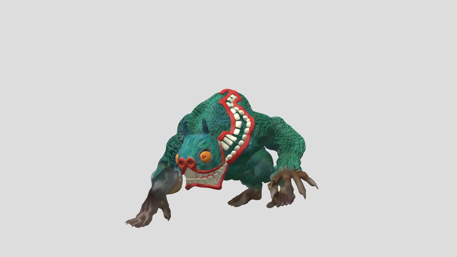 털복숭이 blue fur monster - Download Free 3D model by mingizz0011 [01ea7ec ...