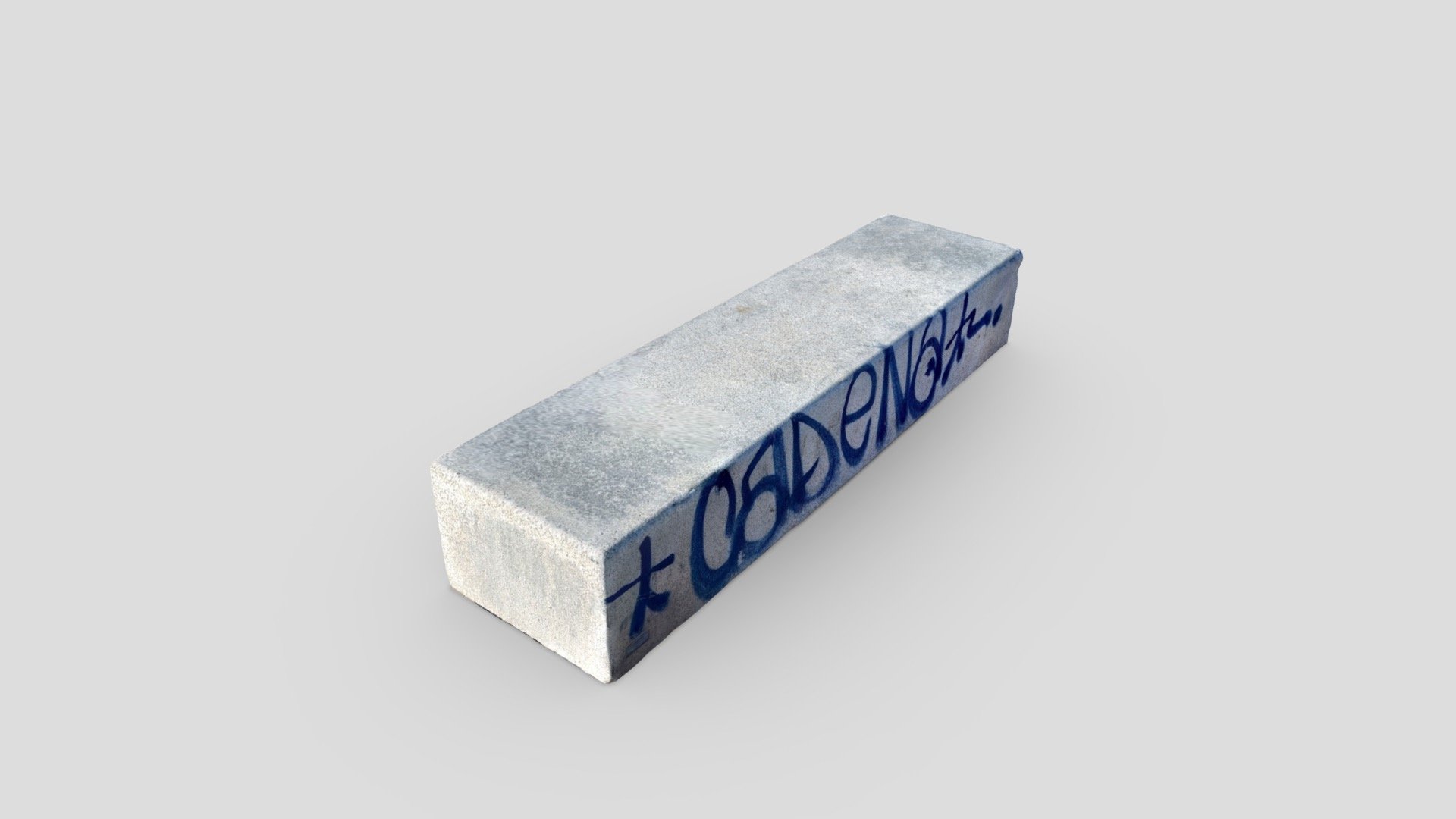 Concrete block bench - Buy Royalty Free 3D model by Virtual World ...