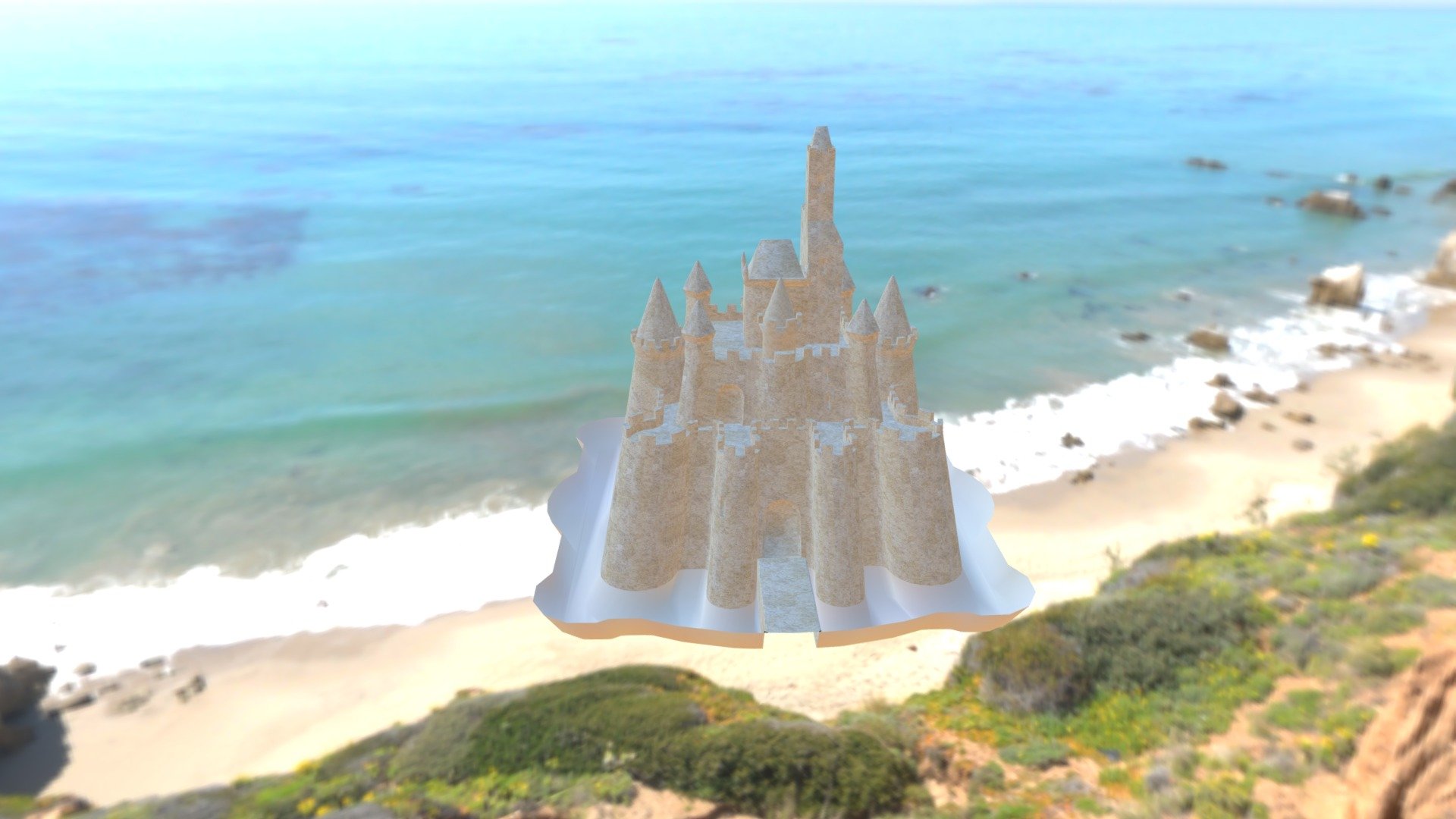 Sand Castle - 3D model by gusorfan [01f1a75] - Sketchfab
