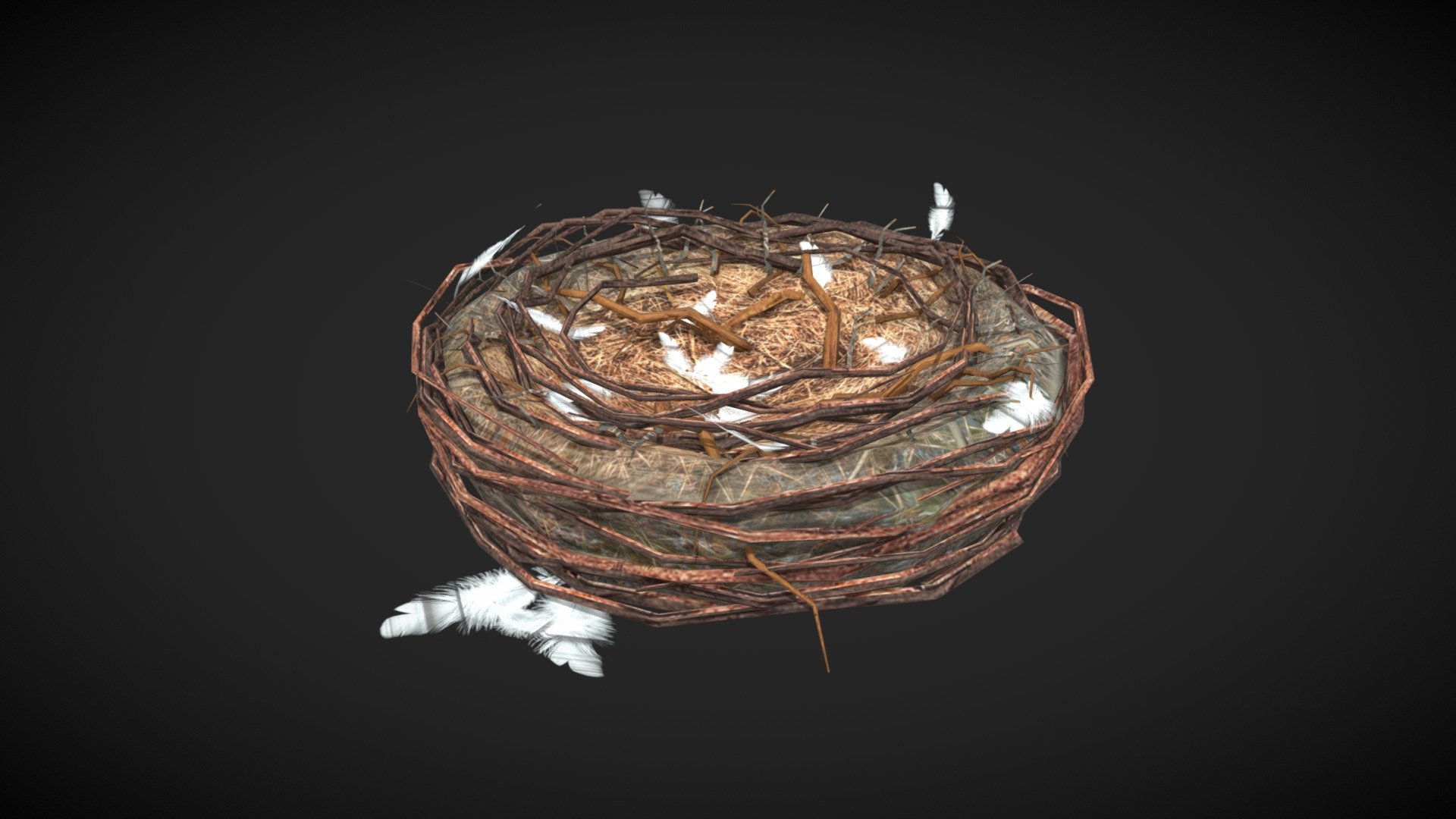 Bird's Nest - Download Free 3D model by ToxaGrom (@3dAssatsForGames ...