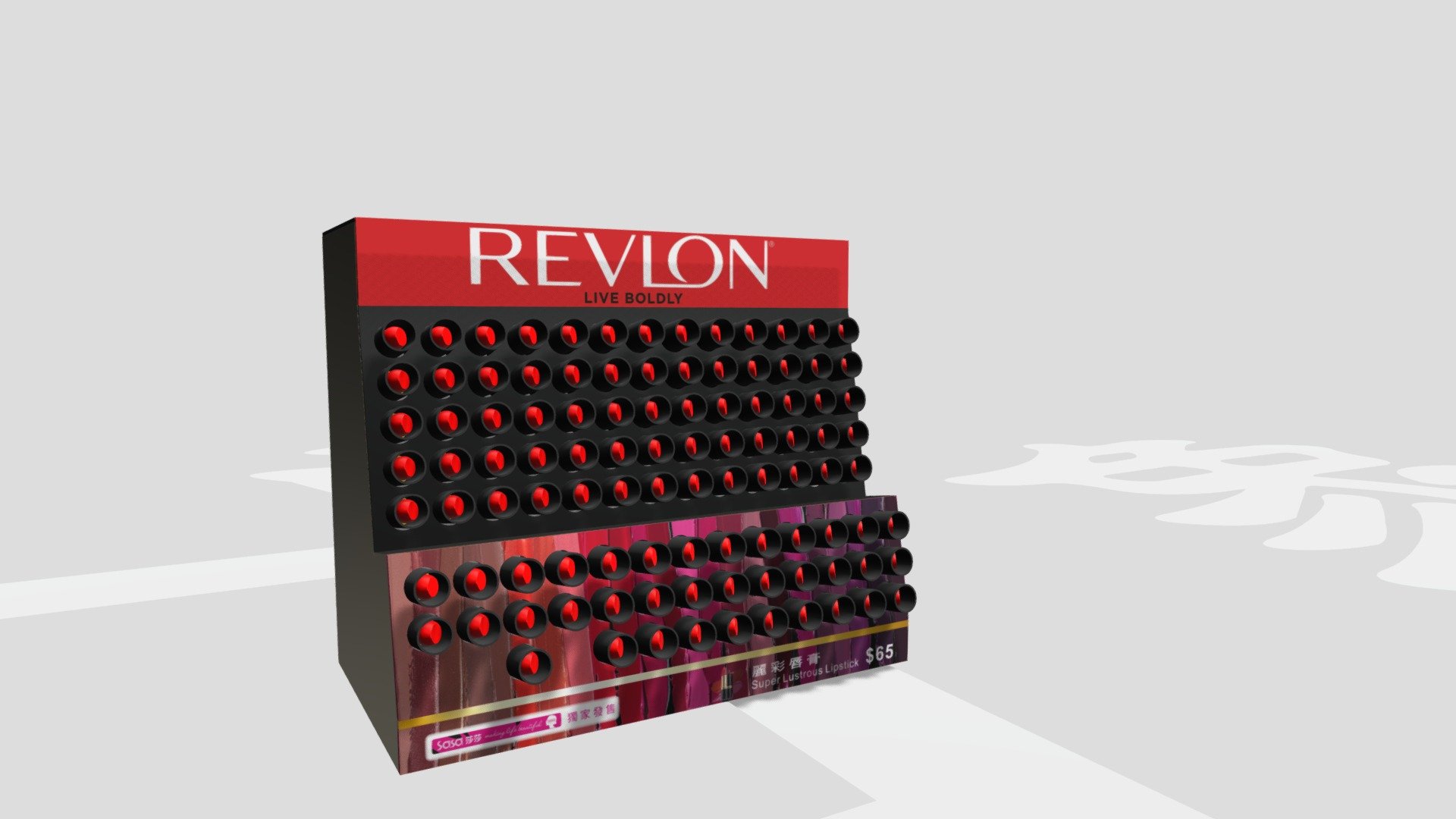 REVLON lipstick tray - 3D model by tangowen [01f59dc] - Sketchfab
